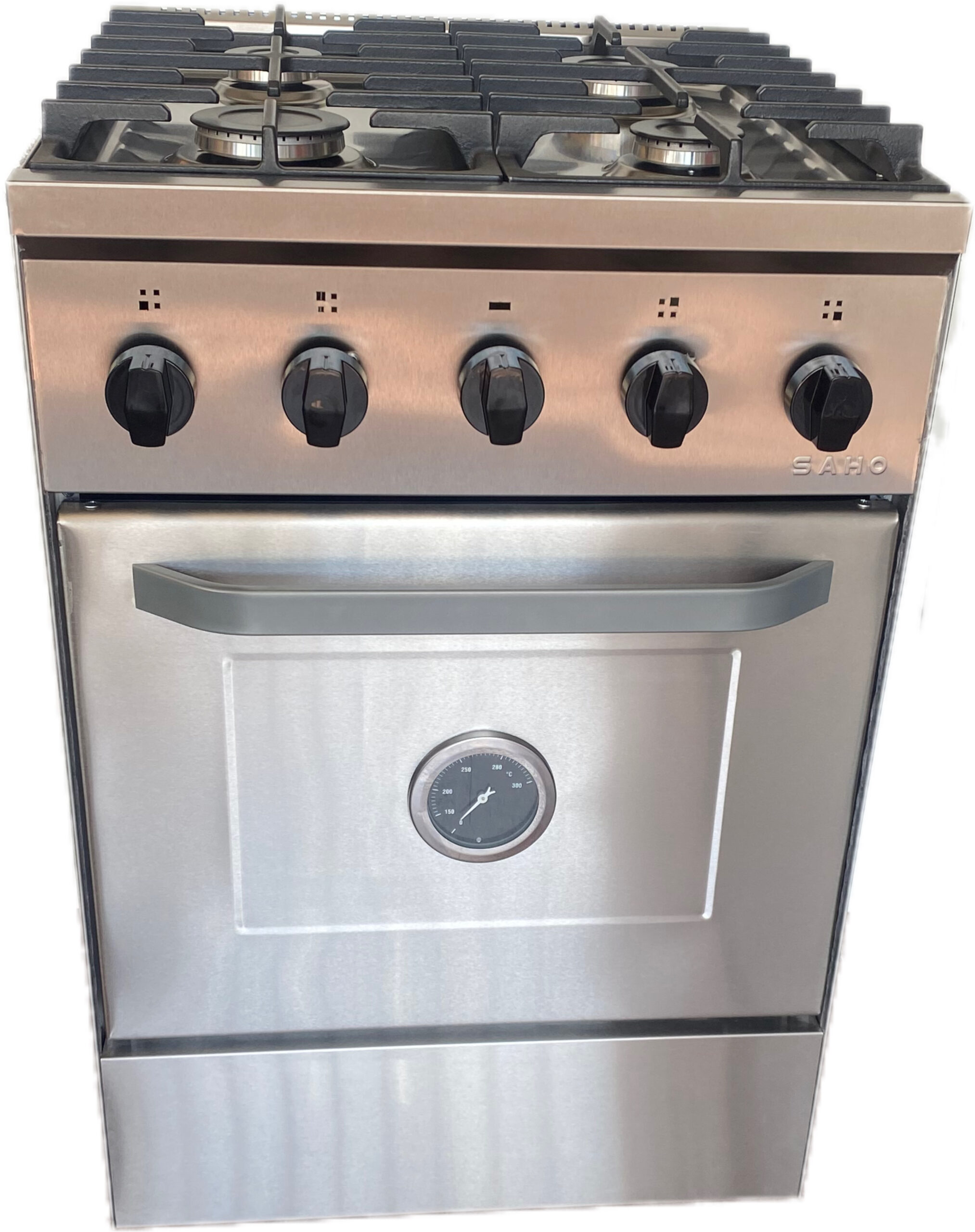 Cocina Industrial Morelli Saho kuma 55cm multigas 4 hornallas puerta acero inoxidable – La Cordial